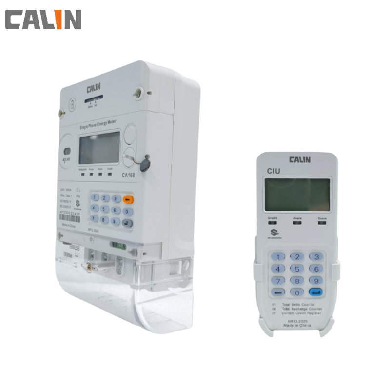 Quality Remote Control STS Prepaid Meters 3X240V Single Phase Watt Hour Meter Back - End for sale
