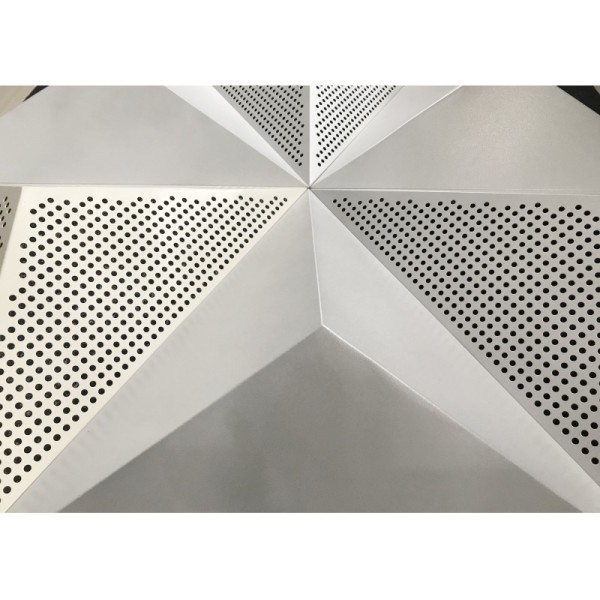 Quality Perforated 3D Snap Clip in Ceiling System for Acoustic Sound Absorbing Wall for sale
