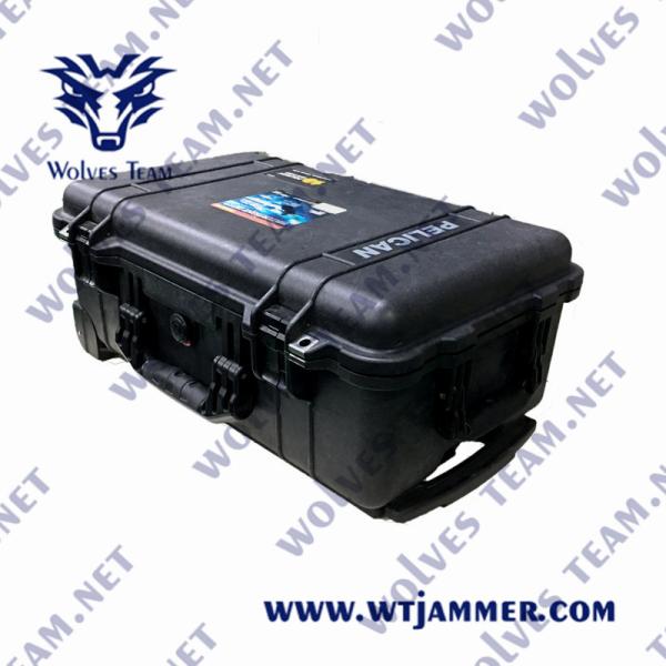 Quality Military Waterproof Outdoor 6 Bands 2500m 600W UAV Jammer for sale