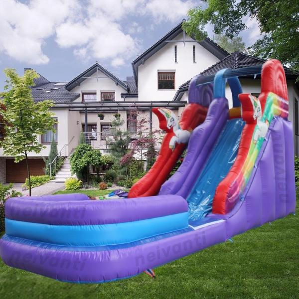 Quality Max Capacity of 100-500kg Inflatable Water Slide for Adults PVC Material for sale