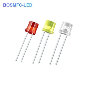 Quality 5mm Flat Top Through Hole LED Diffused 100 Degree Viewing Angle for sale
