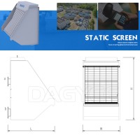 Quality Aquaculture Water Filter Self Cleaning Static Screen Wastewater for sale