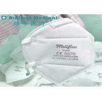 Quality Five Ply Foldable KN95 Mask , White KN95 Dust Mask for sale