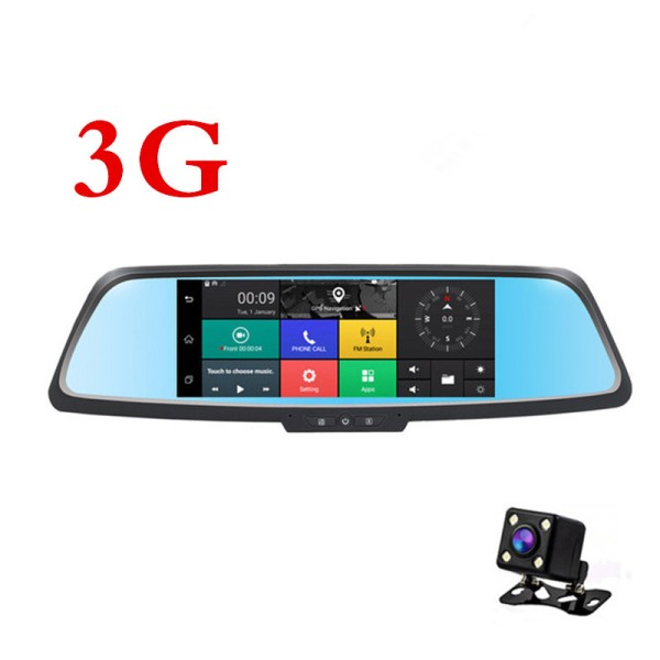 Quality 3G GPS 7inch Car Camcorder FHD 1080P Emergency Lock Multi Language for sale