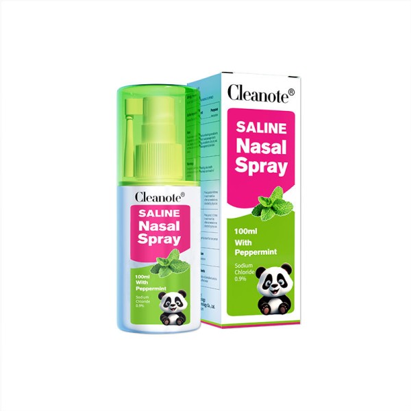 Quality 0.9% NaCl 100ml Saline Nose Spray With Peppermint For Adult Nasal Refreshing for sale