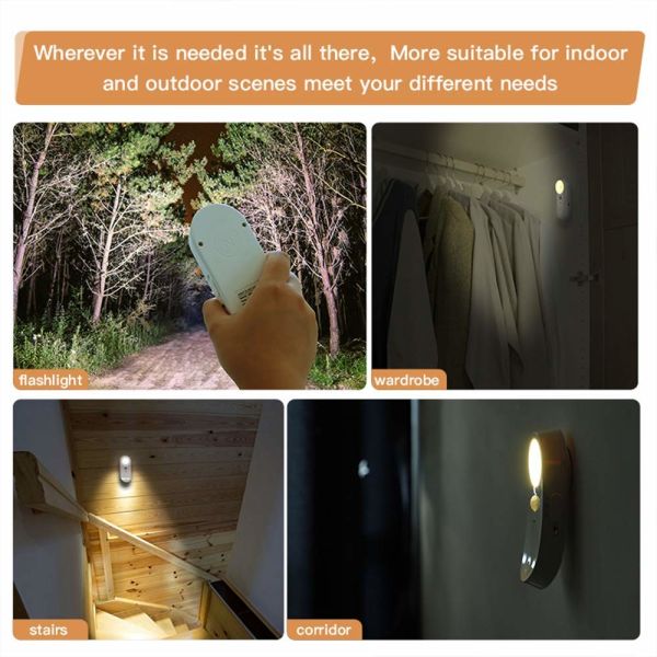 Quality 4000K 400mAH USB Rechargeable Motion Sensor Light / Rechargeable Flashlight for sale