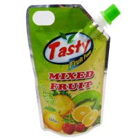Quality Kingred Food Grade Customized LOGO Printing Stand Up Spout Pouch Bags for Juices for sale