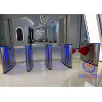 Quality Office Access Control Turnstiles 60cm Passage Width Flap Barrier Turnstile for sale