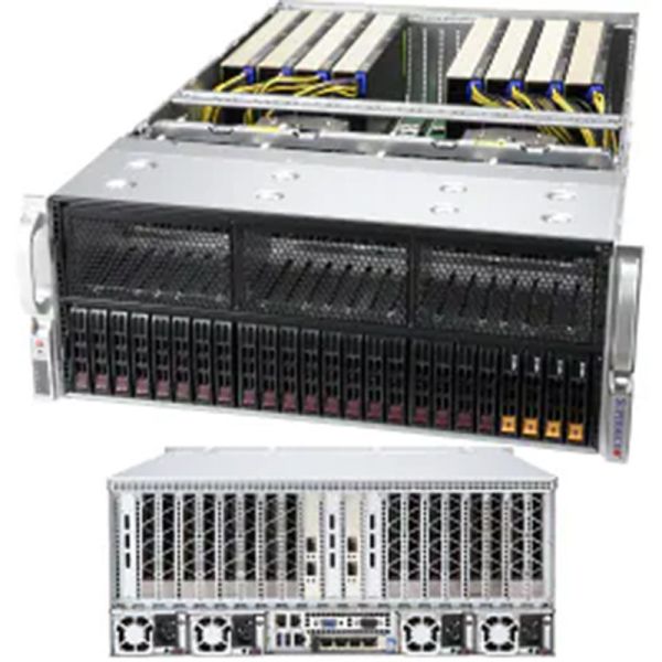 Quality 4U Dual Processor AMD Dual-Root GPU System Supermicro Server 4124GS-TNR with 8 PCI-E GPUs for sale