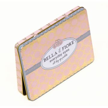 Quality Lovely Rectangular Tin Box containers Makeup Eye Shadow Palette for sale