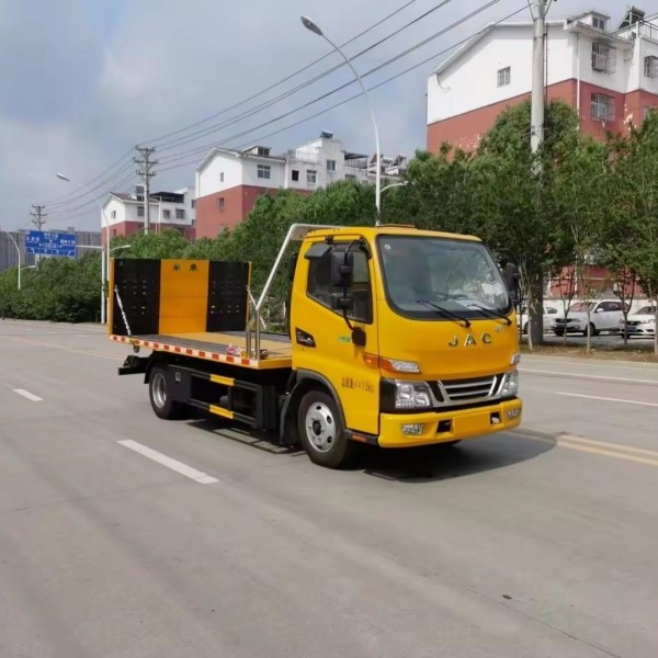 Quality 4X2 Flat Bed Recovery Truck for Vehicle Transport Customizable Chinese Wrecker Trailer for sale