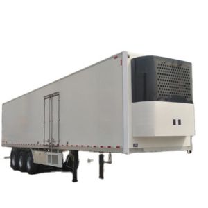 Quality Aotong 30-40 Ton Fresh Fruit Vegetable Refrigerator Van Semi Trailer for and for sale