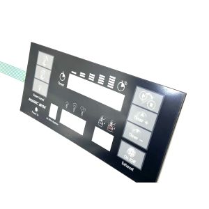Quality Tactile FFC Flex Cable Waterproof Membrane Switch With Female Scrip Housing for sale