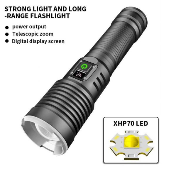 Quality LED Flashlights High Lumens Rechargeable with Zoomable for Camping for sale