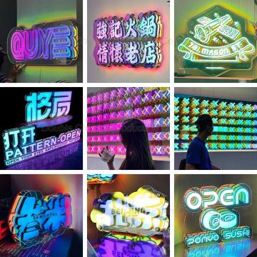 Quality Acrylic 3D Hologram Display Screen LED Digital Signage for Mirror Sign Letters for sale