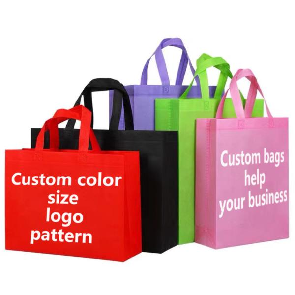 Quality Spunbond Non Woven Bag Environmental Regeneration Foldable Customizable with for sale