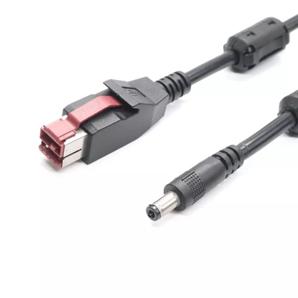 Quality 24V Power POS Machine Cable USB To DC 5.5 X 2.1 For POS System for sale