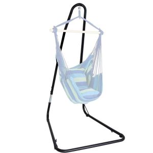 Quality Outdoor Swing Chair With Stand 260KG Capacity Comfortable With Custom Design for sale