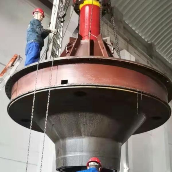 Quality Vertical Micro Hydro Kaplan Turbine Generator 6000kw Adjustable Blade for sale