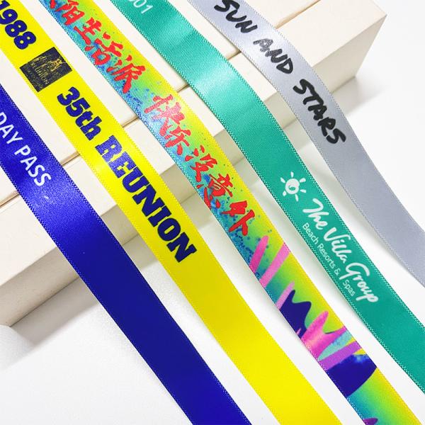 Quality Customized Logo Woven Cloth Wristbands Party Sublimation Textile Bracelets for sale