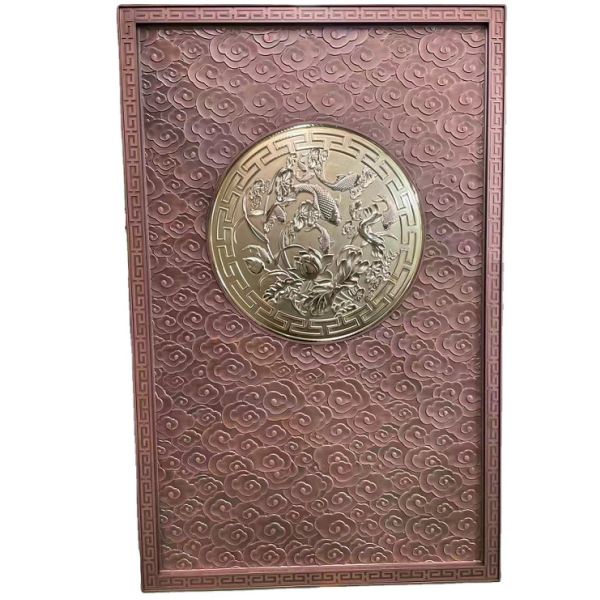 Quality Classic Bronze Room Divider Copper Etched Metal Wall Partitions for sale