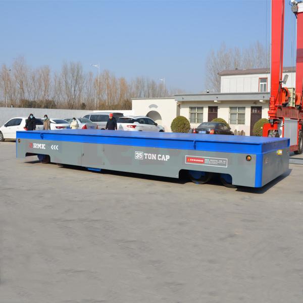 Quality 35T Steerable Die Transfer Cart Electric Maintenance Free Battery for sale