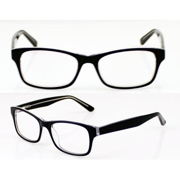 Quality Rectangle Handmade Acetate Flexible Eyeglasses Frames For Men, Ladies for sale