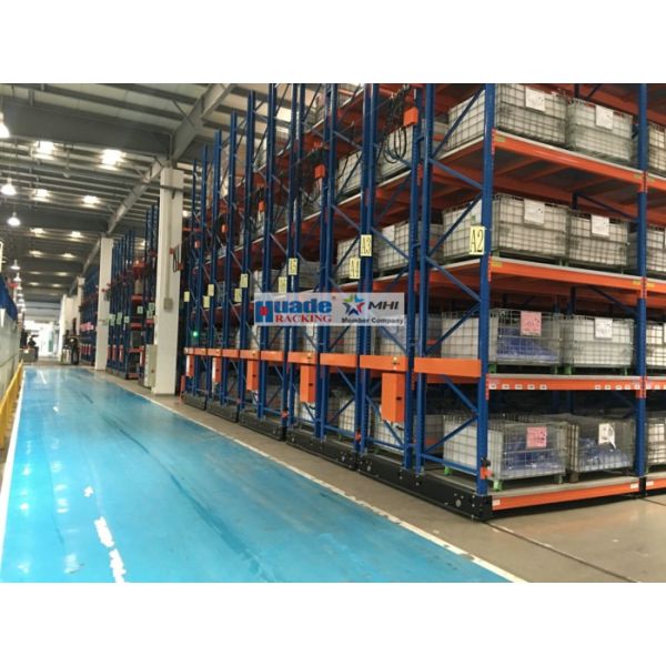 Quality Industrial Electric Mobile Racking System With Motorized Chassis Heavy Duty for sale