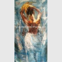Quality Handmade Nude Lady Oil Painting Abstract Human Figure Paintings For Living Room for sale