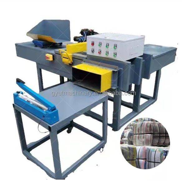 Quality 2024 Customization Wiper Press Bagging Machine Rag Packing Baler Machine for Packing for sale
