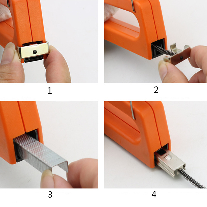 Heavy Duty Manual Plastic Staple Gun Stapler Hand Tacker