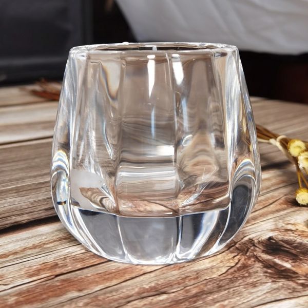 Quality Pumpkin Shaped Embossed Glass Candle Holders For Tealight for sale