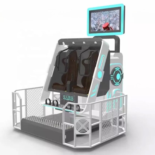 Quality Dreamland Most popular vr theme park double players vr roller coaster 360 degree rotation VR 360 simulator for sale