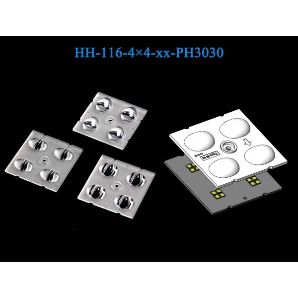 Quality Easy Install Square Lens 50×50mm 13 Types Beam Angles High Efficiency Area for sale
