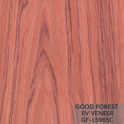 Quality Engineered Wood Veneer Red Santos Rose Wood 2850mm length Size For door and for sale