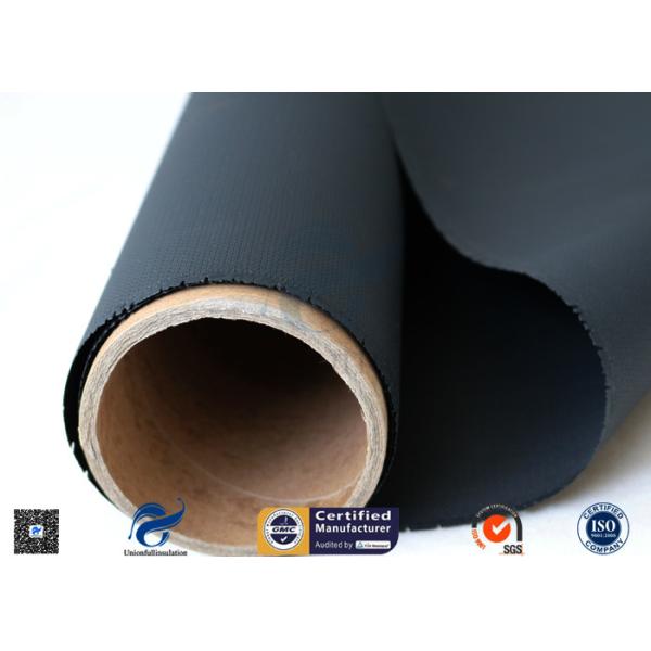 Quality Heat Resisting Silicone Coated Fiberglass Fabric 18oz Black Acrylic Coating for sale