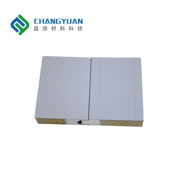 Quality Lightweight Fireproof PU/Rockwool Sandwich Wall Panel Thickness 50/75/100mm for sale