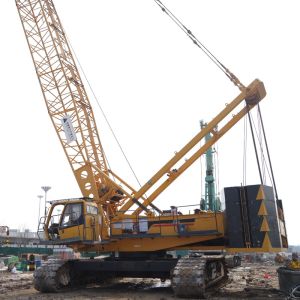 Quality 350 KW Engine Power Used Crawler Crane with 100ton Rated Loading Capacity and 24 for sale