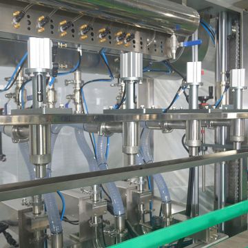 Quality 20L Drum Filler Olive Oil Filling Machine with 4 Filling Heads and 1 Capping for sale