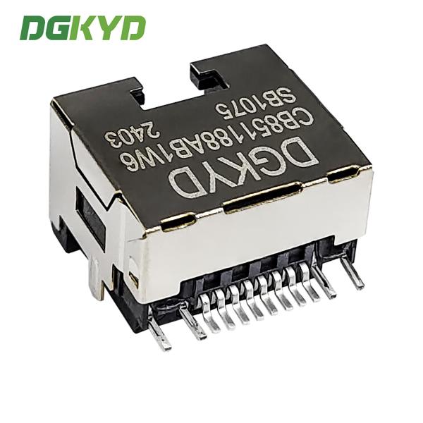 Quality RJ45 Connector SMD Connector Sinking Board 8.5 With Light 8P8C Patch Type for sale