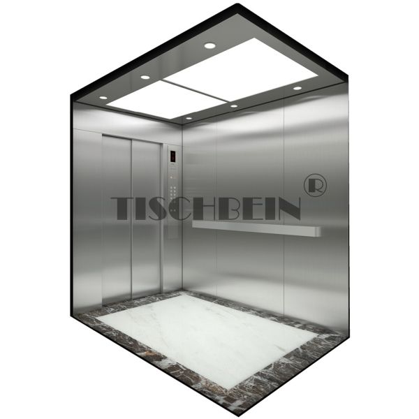 Quality 1000kg 1250kg 1600kg 0.5m/s  1.0m/s  1.5m/s Speed Hospital Elevator With Marble Floor Braille Button Deep Cabin for sale