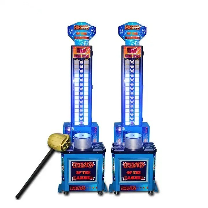 Quality Coin Pusher Hammer Arcade Machine High Striker Children boxing for sale