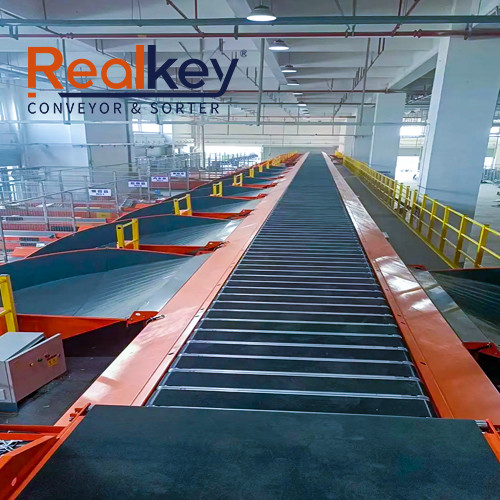 Quality High Speed Sorting Narrow Belt Sorter Conveyor Warehouse Logistic Courier for sale