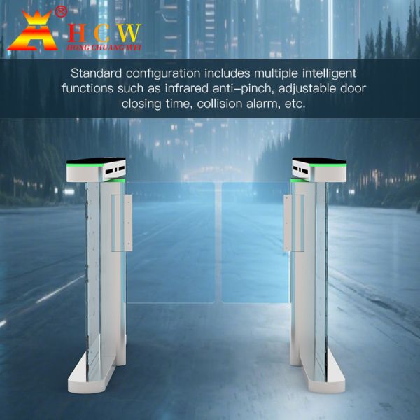 Quality HCW Slim Acrylic Side Cover High Speed Barrier Turnstile Gate For Access Control for sale