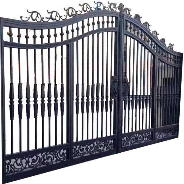 Quality In Swing Aluminum Wrought Iron Rawt Iron Gates Sliding Door ODM for sale