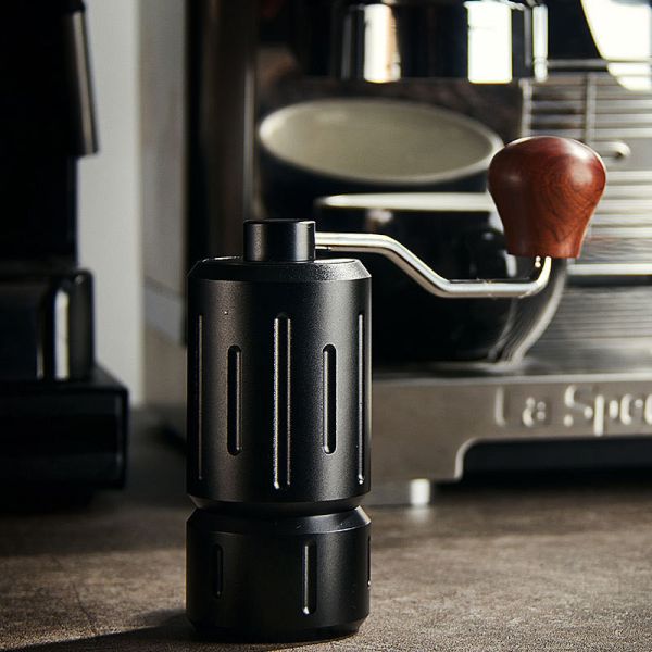 Quality STAINLESS STEEL Portable Coffee Grinder for Modern Style Metal Utensils and Wood Mill for sale