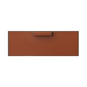 Quality ENF Grade MDF Drawer Front Panels Burnt Orange Finish With Sleek Handles for sale