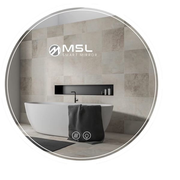 Quality 800*600mm LED Smart Bathroom Mirror 3000k LED Bathroom Mirror With Touch Button for sale