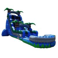Quality 18ft Tropical Fiesta Breeze Inflatable Water Slide Easy to Set Up for Kids and for sale