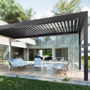 Quality Best Prices Garden Aluminium Gazebo Motorized Aluminum Pergola For Mansions for sale